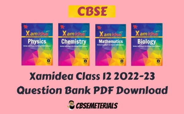 Xam idea Class 12 2023 Question Bank PDF Download | Xam idea Class 12 All Subjects PDF ...